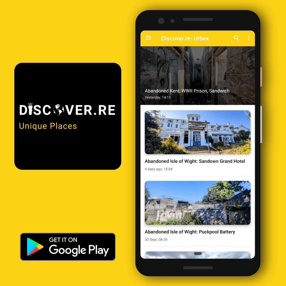 Discover.re Urbex Android App - Discover.re